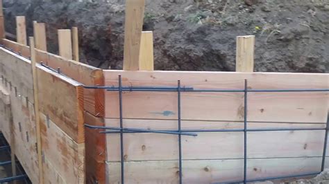 Veterans Concreteretaining Wall Form Work Progress Youtube