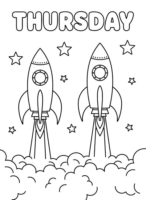 7 Free Thursday Coloring Pages