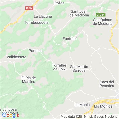 Código Postal De Torrelles De Foix En Barcelona Codigopostaldees