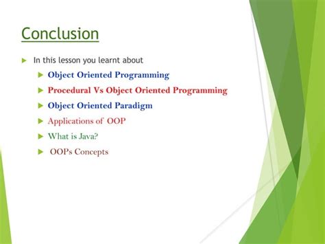Oops Concepts Object Oriented Programming Concepts In Java Ppt