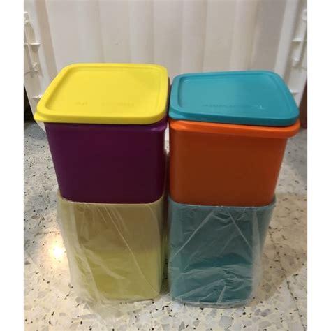 Tupperware Square Round 22 Liter 1 Piece Shopee Malaysia