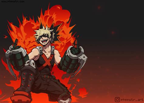 Bakugo Fanart Wallpaper By Phmnstr On Deviantart