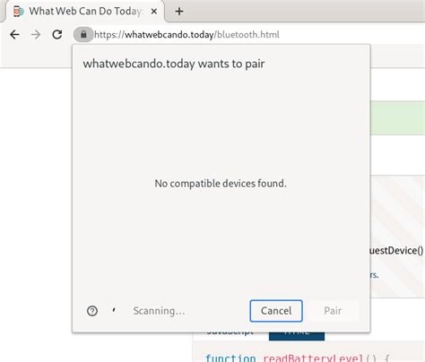 Desktop Web Bluetooth Fails On Linux