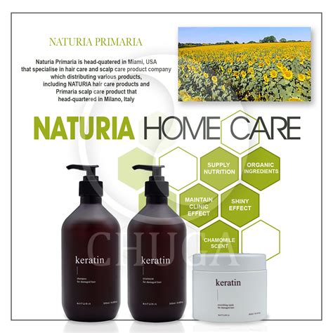 𝐍𝐀𝐓𝐔𝐑𝐈𝐀 Keratin Shampoo Treatment And Aloe Nourishing Hair Mask ★ Made
