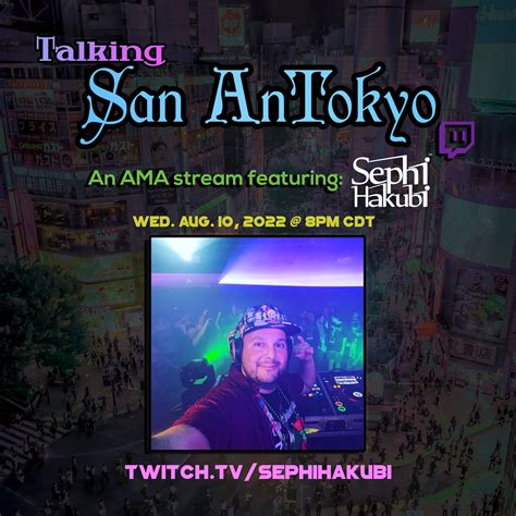 Sephi Hakubi 🫶 The Ravemaker On Twitter Oi Oi Hi Hi So This Wednesday At 8pm Cdt Ill Be