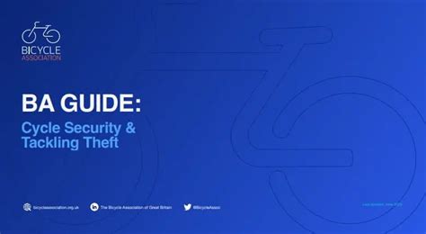 Ba Guide To Cycle Security And Tackling Theft