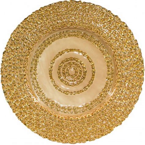 Lasso Charger Plate Gold And Blush Lasso Charger Plate
