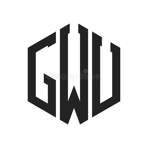 Gwu Logo Design Initial Letter Gwu Monogram Logo Using Hexagon Shape