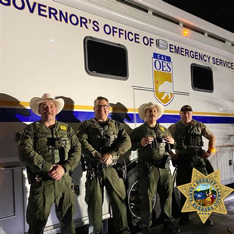 Santa Barbara County Sheriffs Deputies Headed To Los Angeles Last Night To Assist Communities