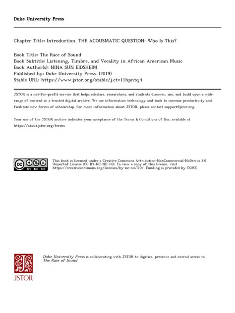 Eidsheim Introduction 2019 Pdf