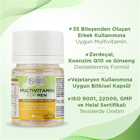 Günlük Vitamin Seti L Erkek Multivitaminler