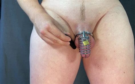 Chasity Cage Huge Hands Free Cumshot Go Porn