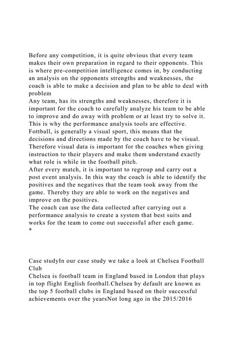 Assignment Breifpdfassignment Brief Module Code Thf 58 Docx Soccer