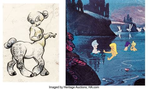 Fantasia Pastoral Symphony Centaurette Concept Art Drawing With