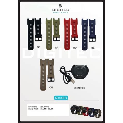 Jual Strap Smart Watch Digitec Model Octafit Original 100 Shopee Indonesia