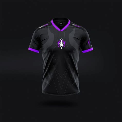 Sport Shirt Design Black And Purple Soccer Jersey Black Jersey