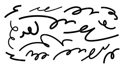 Premium Vector Squiggly Lines Vector Set Hand Drawn Doodle Shapes