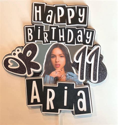 Olivia Rodrigo Cake Topper Etsy