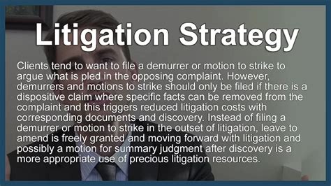 Litigation Strategy Webb Law Group