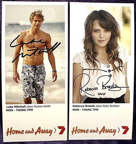 Rebecca Breeds Home And Away Home And Aways Rebecca And Luke Are