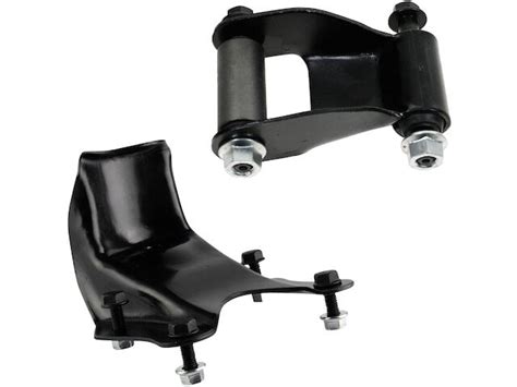 Rear Leaf Spring Shackle And Bracket Kit 2 Piece Compatible With 1986 1996 Ford F 150 Rwd