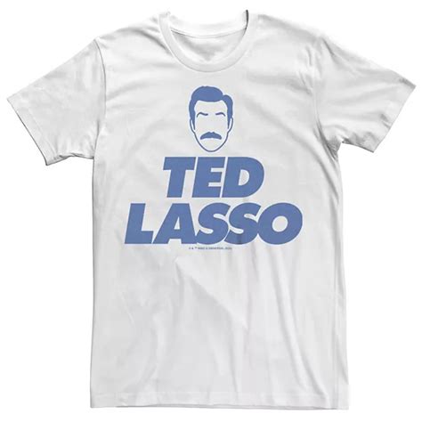 Mens Ted Lasso Face Icon Graphic Tee