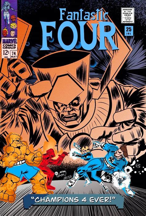 The Fantastic Four Take Over Classic Comic Book Covers In The Line It