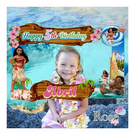 Moana Photo Booth Frame At Connor Alexander Blog