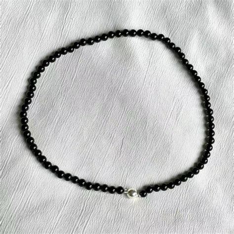 Black Onyx Necklace Pixie Garden Art