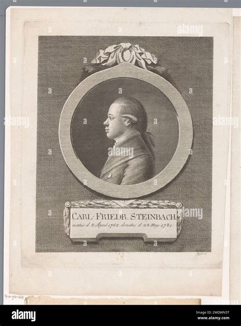 Portrait Van Carl Friedrich Steinbach Christian Gottlieb Geyser 1781
