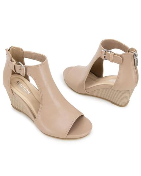Kenneth Cole Gracie Wedge Sandals In Natural Lyst