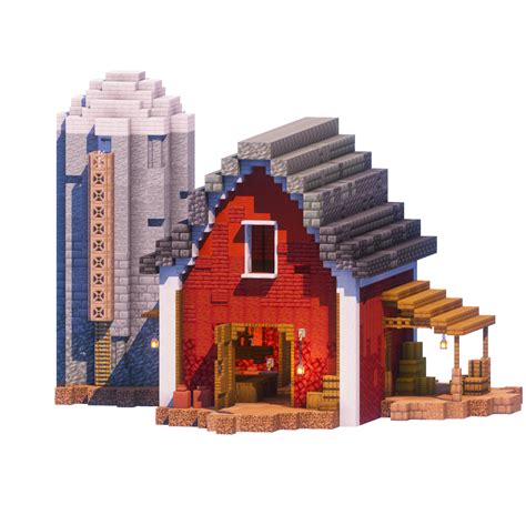 The Red Barn Minecraft Build Lyes Workshop