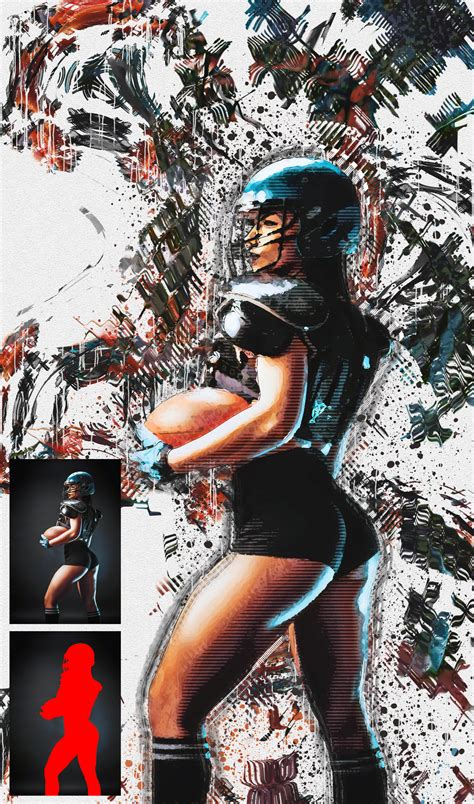 Diffusion Artistic Photoshop Action Add Ons Graphicriver