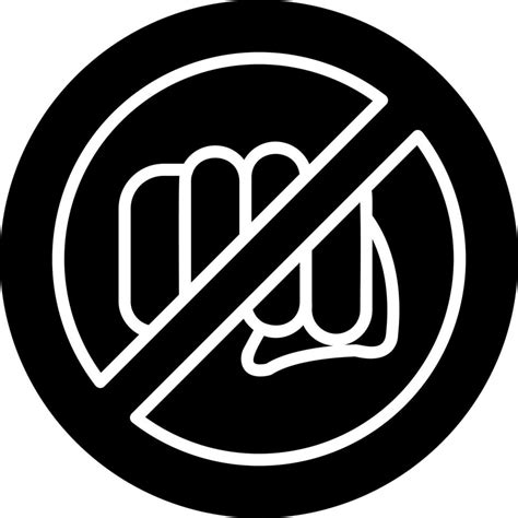 No Assaulting Vector Icon 20417560 Vector Art At Vecteezy