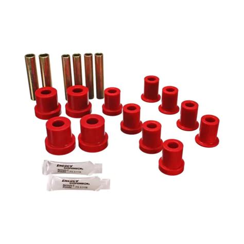 Energy Suspension Front Leaf Spring Bushing Set Red For Aftermarket