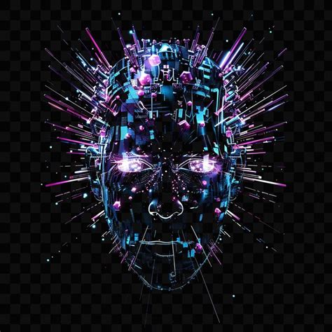 Premium Psd Artificial Intelligence Overload Glitch With Futuristic