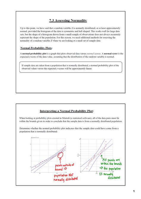 73 Notes This Unit 7 Section 3 Of Basic Statistics Which Goes Over