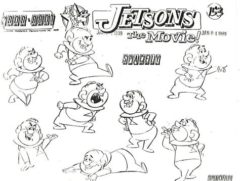 The Jetsons 1989 Movie Part 1 Model Sheets Turnarounds Character