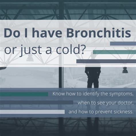Infographic Do You Have Bronchitis Or Just A Cold Health Enews