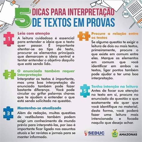 5 Dicas Para Interpretação De Textos Em Provas SÓ Escola