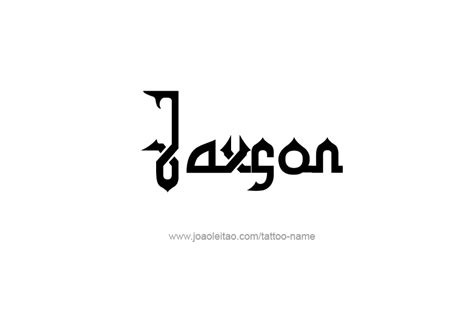 Jaxson Name Tattoo Designs