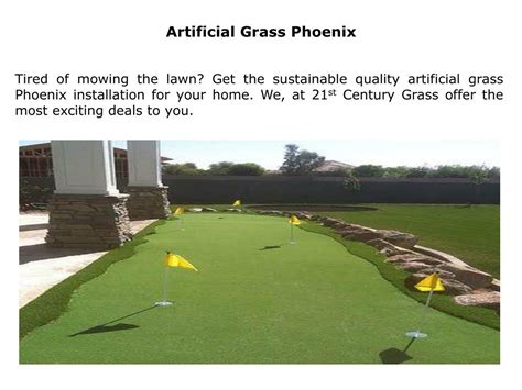 Ppt Artificial Turf Phoenix Powerpoint Presentation Free Download