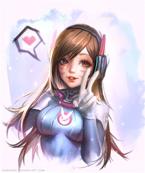 Sangrde D Va Overwatch Overwatch Overwatch 1 Highres 1girl