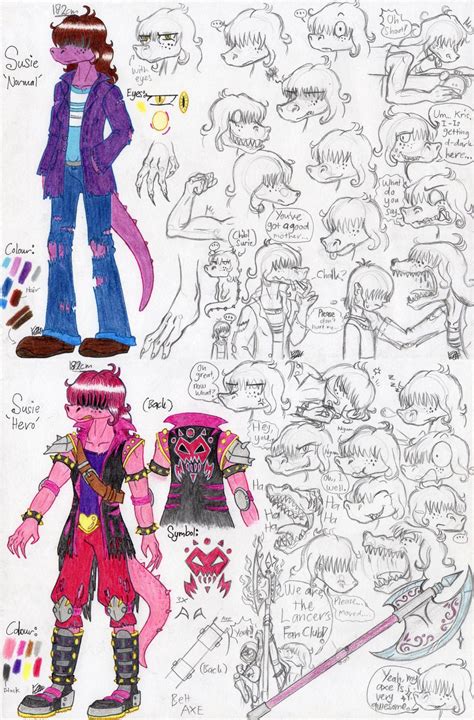 Deltarune 2 Susie Ref Normalhero By Farahin001 On Deviantart