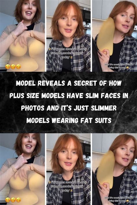 Model Reveals A Secret Of How Plus Size Models Have Slim Faces In