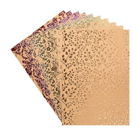 Lot De 10 Feuilles De Papier Design Arrière Plans 2 Format A4 250