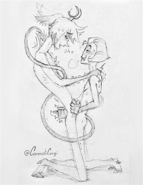 Rule 34 Alastor Hazbin Hotel Cannolicorgi Frottage Gay Handjob