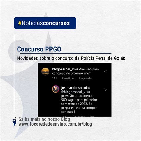 Concurso Ppgo Novo Certame Ofertando 500 Vagas No Primeiro Semestre De 2023 Informou Diretor