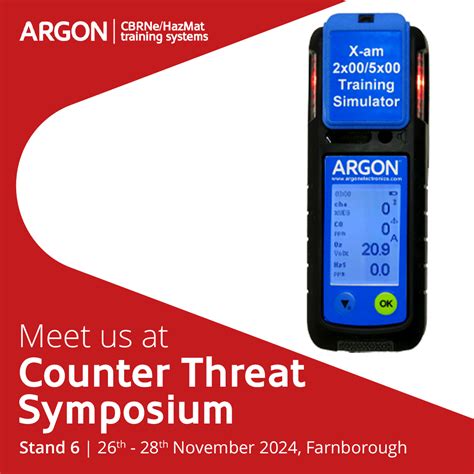 Argon Electronics Uk Ltd On Linkedin Argon Cbrn Cbrne Counterthreatsymposium Cbrnuk…