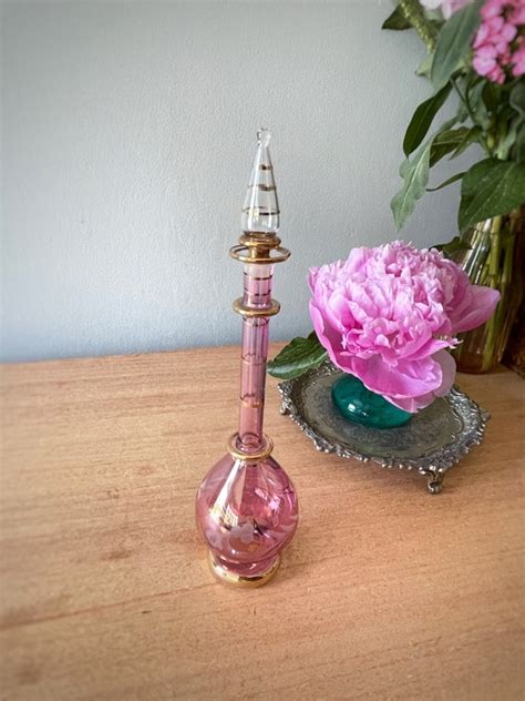 Vintage Pink Perfume Bottle Gem